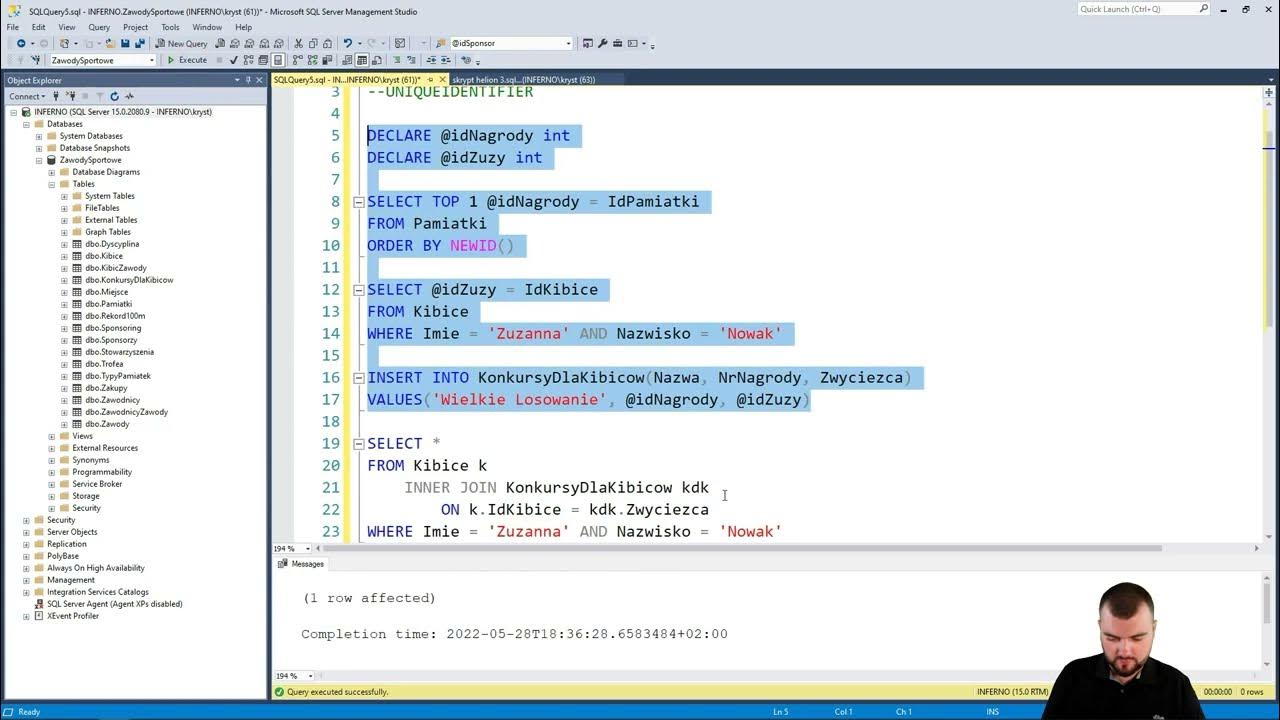 Wyszukiwanie losowych wierszy SQL | Search for random lines SQL - YouTube