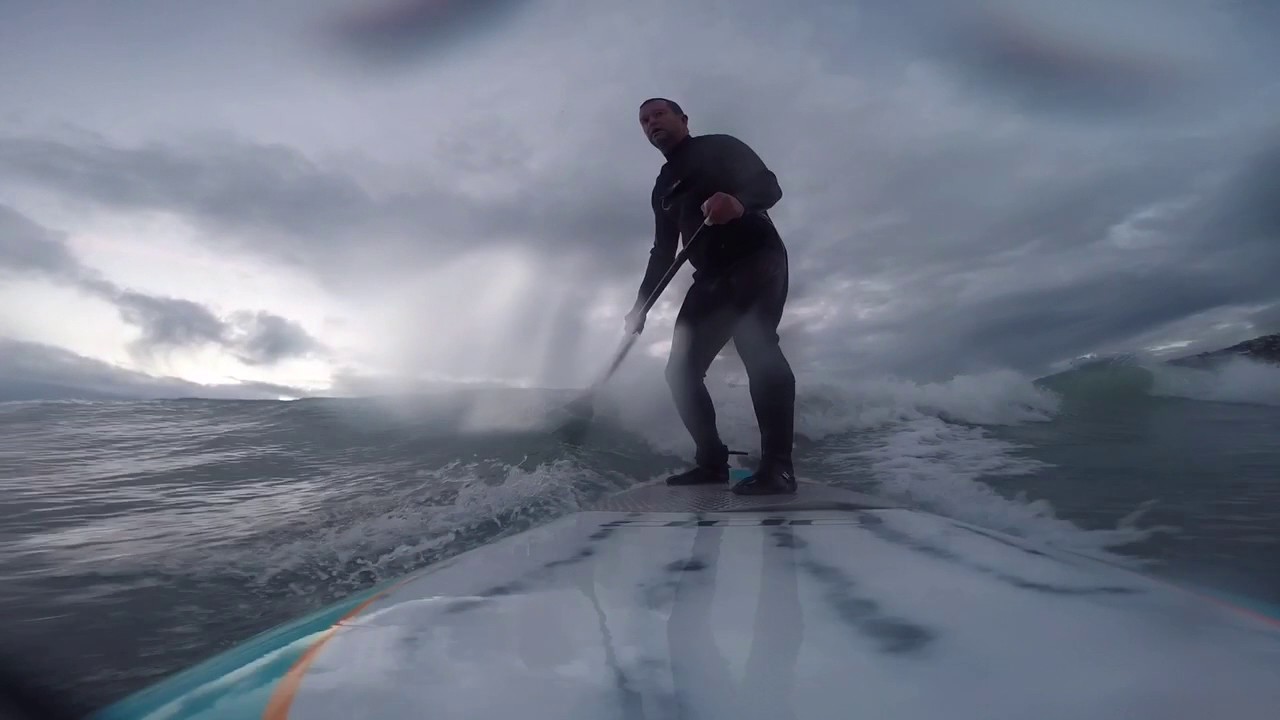 Early morning SUP surfing in Sumner - YouTube