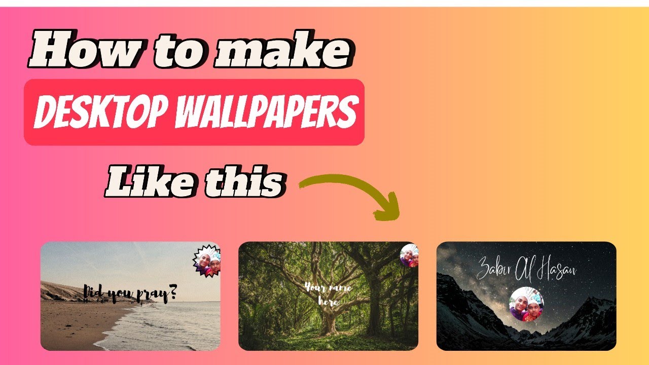 Create Desktop Wallpapers with Canva: Easy Step-by-Step Guide ।। Very easy to make. - YouTube