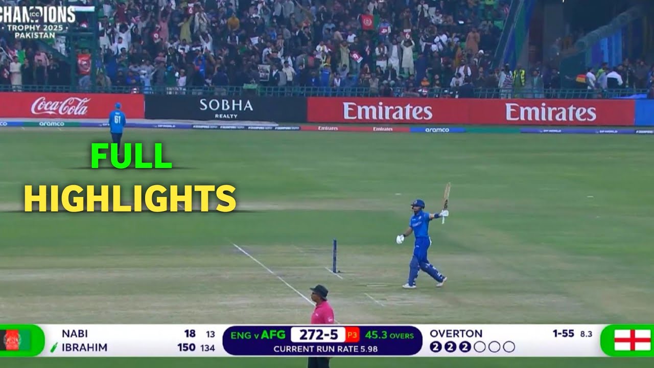 AFG Vs ENG Match Highlights || England Vs Afghanistan Match Highlights ...