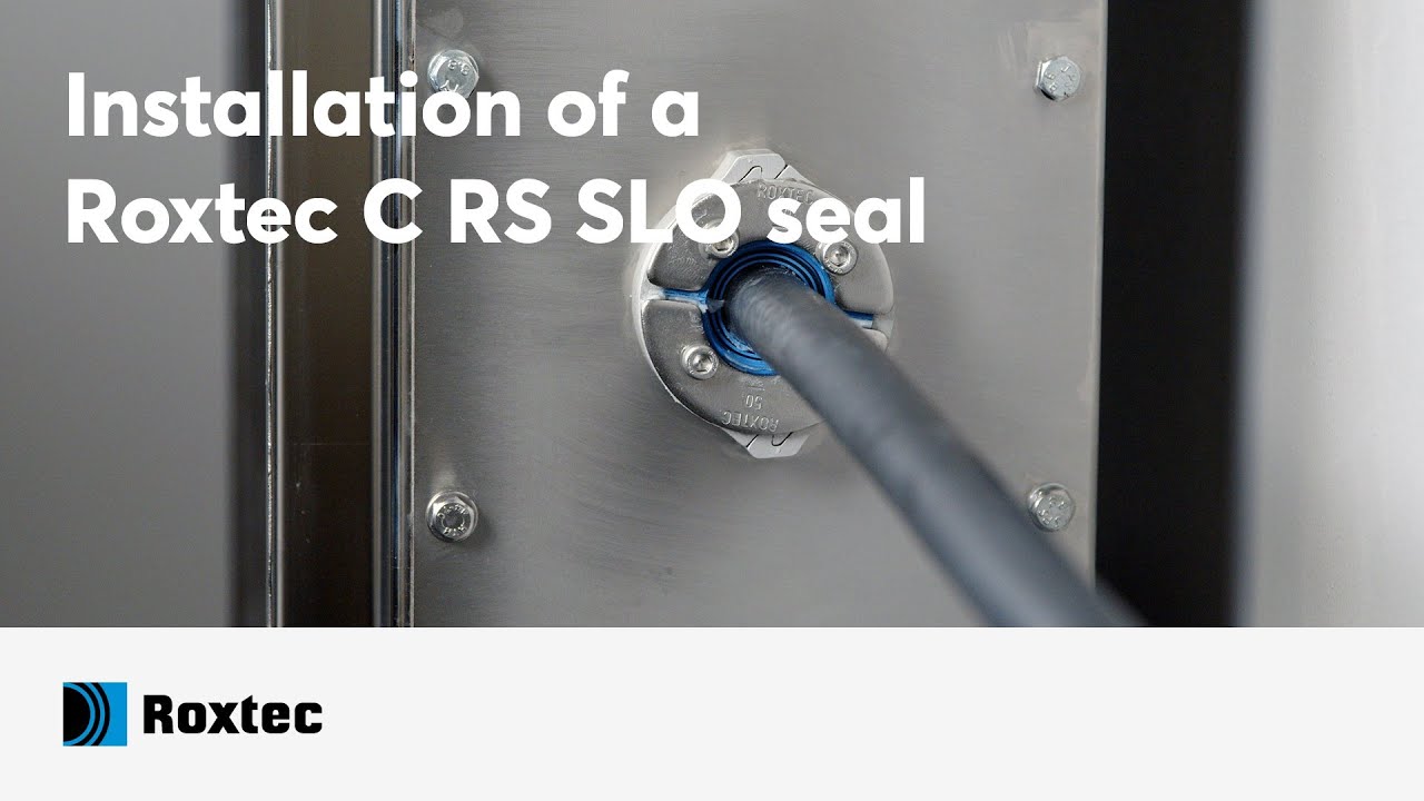 Installation of a Roxtec C RS SLO seal - YouTube