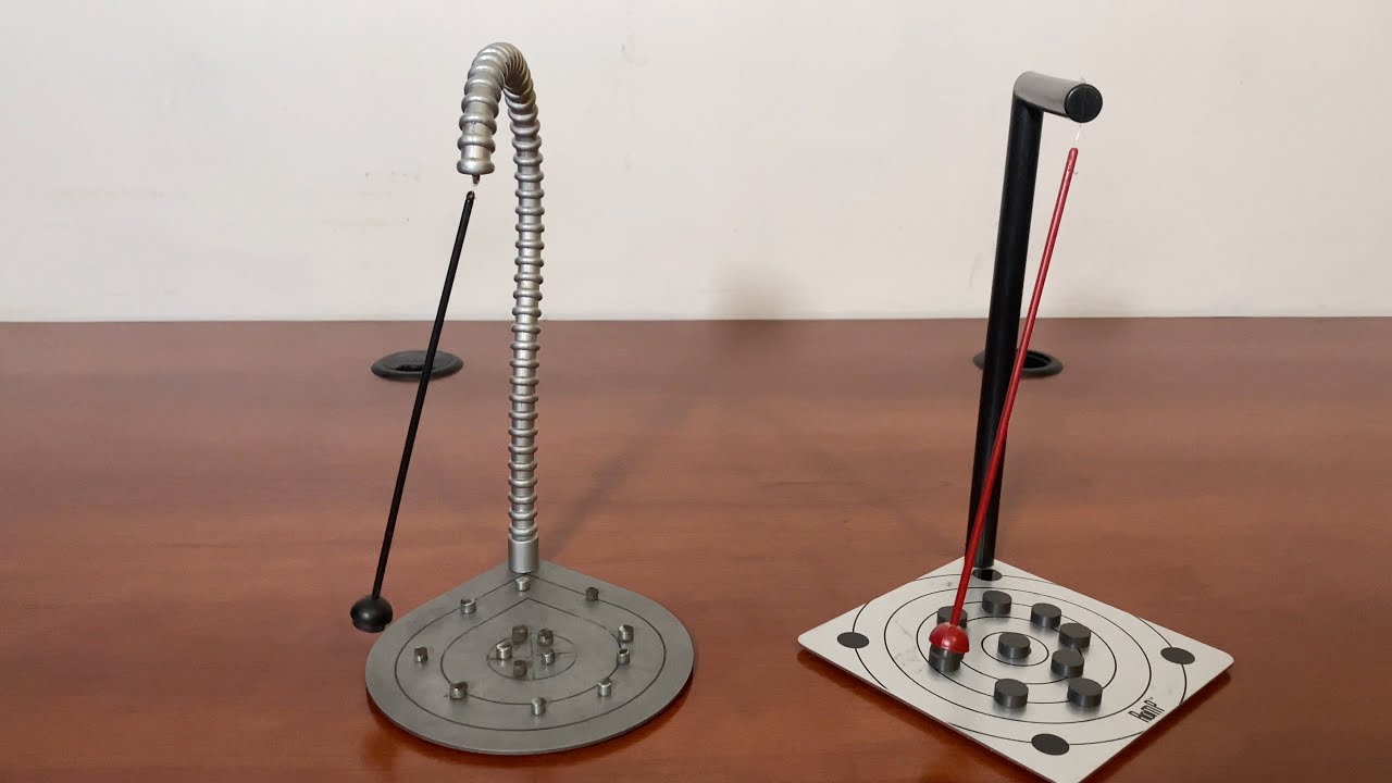 Randomly Oscillating Magnetic Pendulums Gadgetify - YouTube