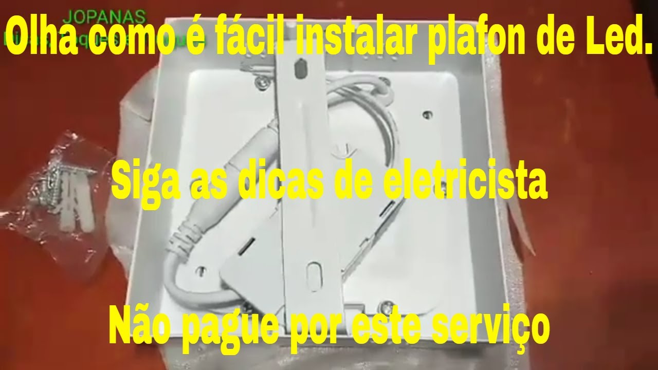 Como instalar | plafon | Painel | Led - YouTube