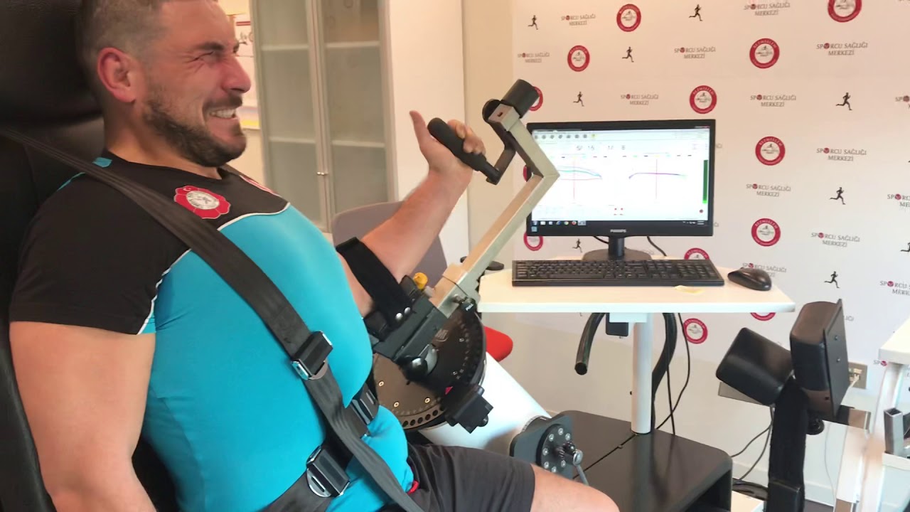İsokinetic test & exercise Shoulder internal external rotation ...