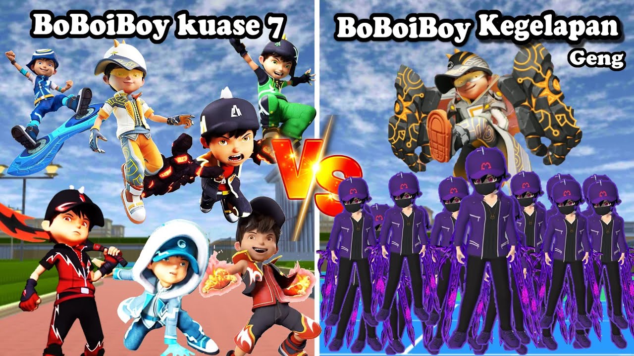 EXPERIMEN Pasukan BoBoiBoy Kegelapan, BoBoiBoy Bulan VS BOBOIBOY KUASA ...