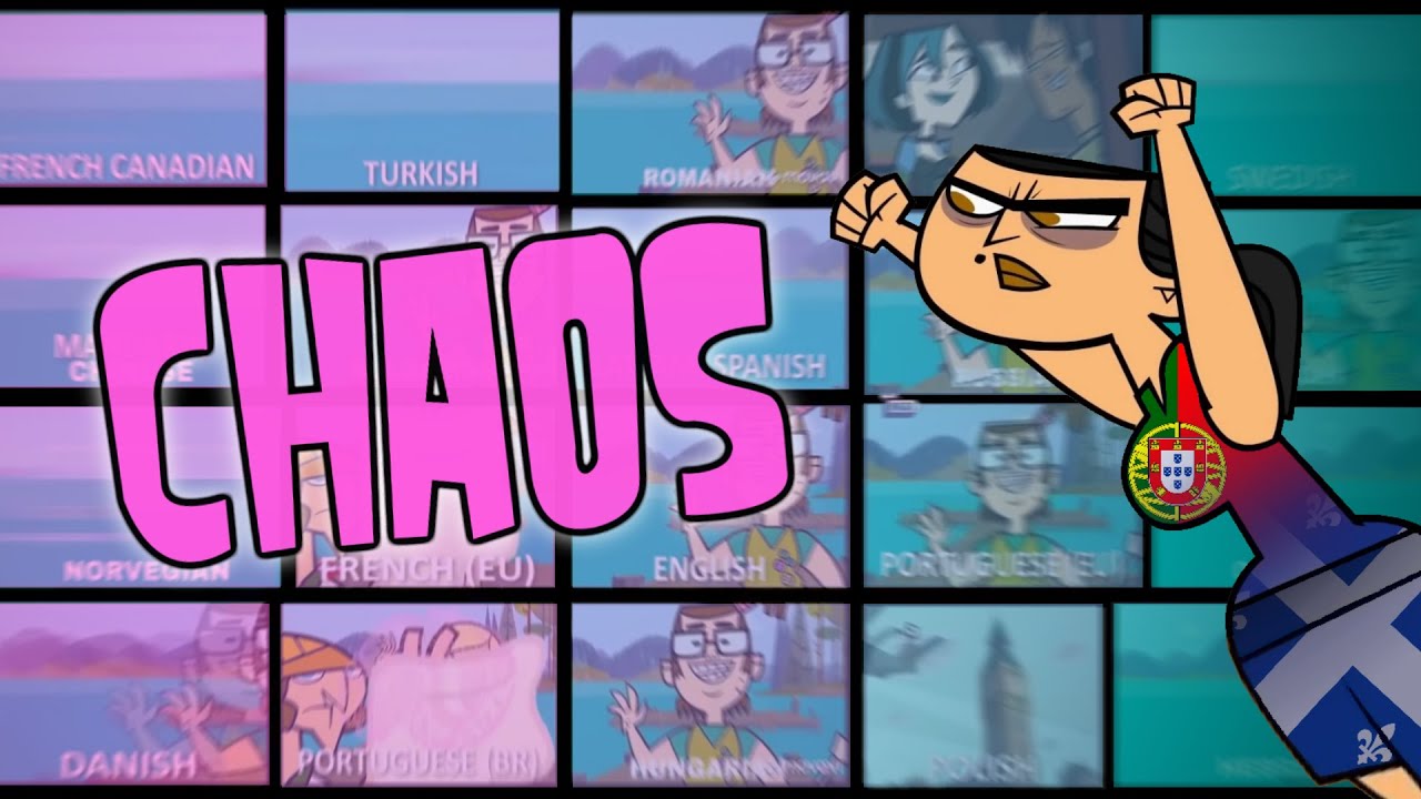 Total Drama Theme Song but it's ALL TWENTY Language Dubs at Once - YouTube