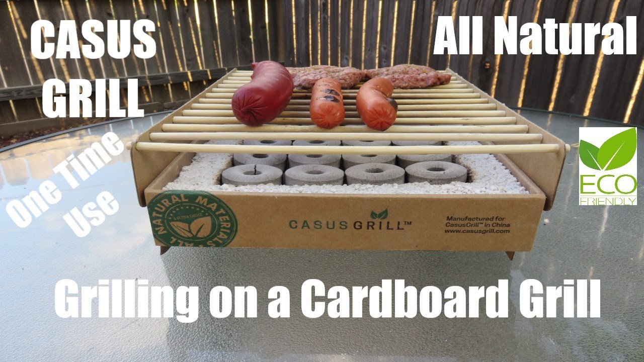 Grilling on a Cardboard Grill - CASUS GRILL - YouTube