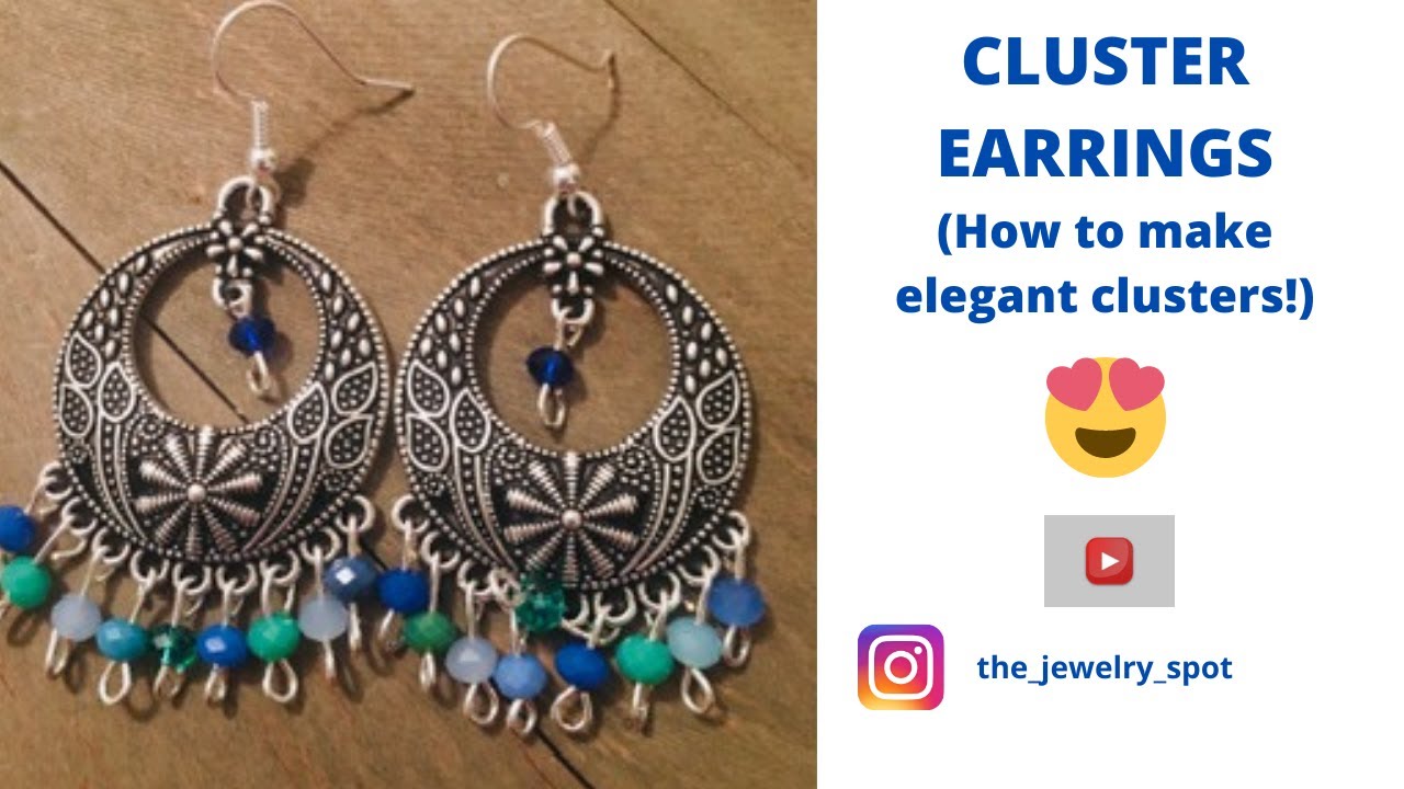 HOW TO MAKE EARRING CLUSTERS!!! (DIY Cluster Earrings, Cute Dangling ...