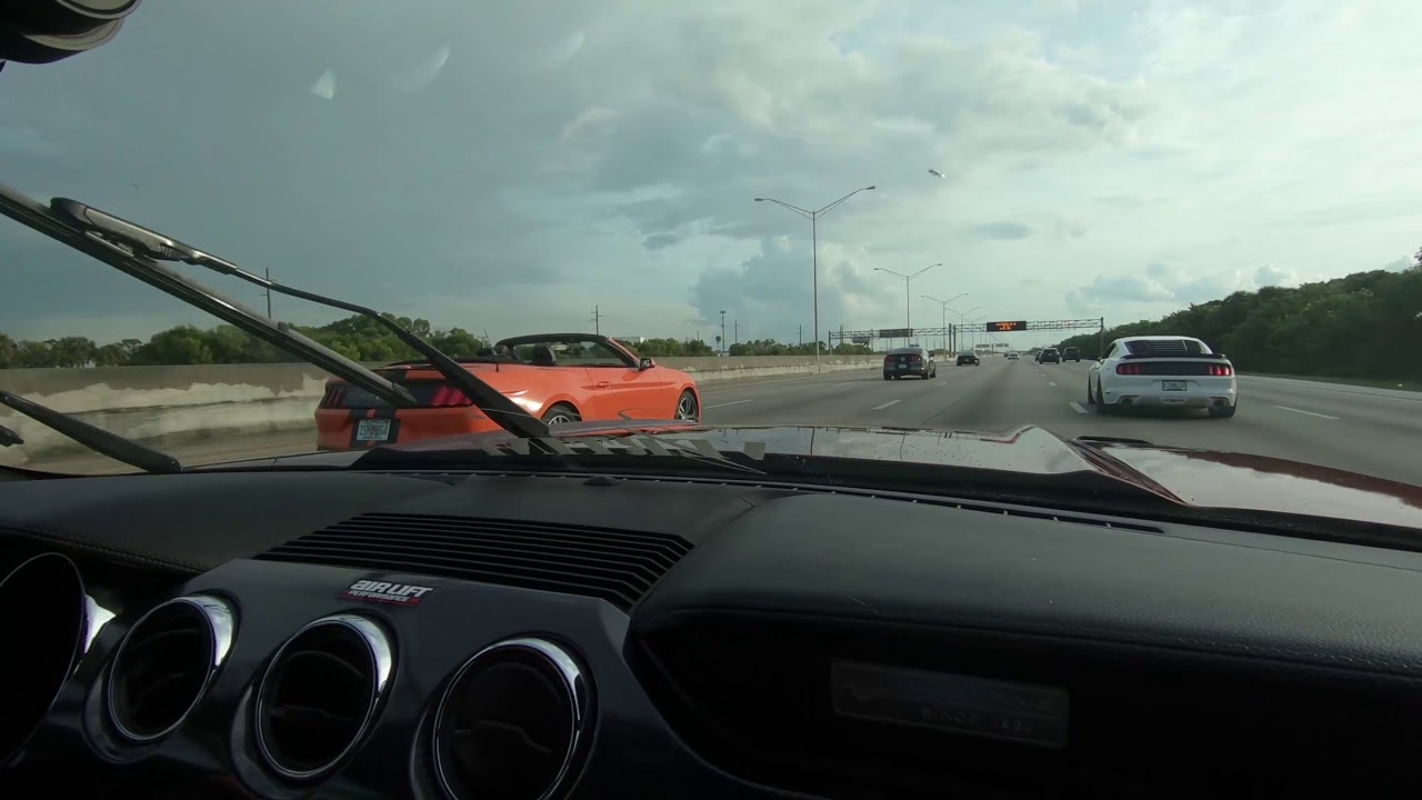 Mustang Goes Completely Sideways on Highway - YouTube