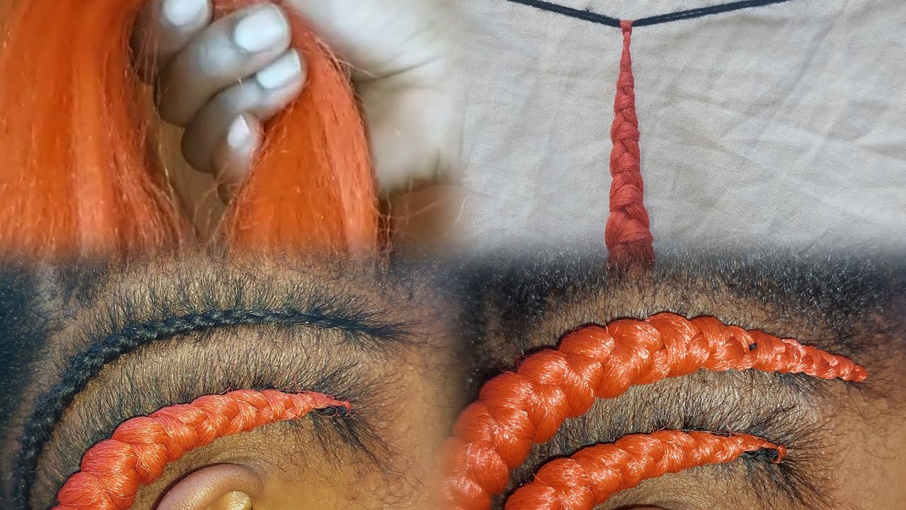 HOW TO:MAKE CORNROWS/And Install/STEP By STEP BANDIKA - YouTube