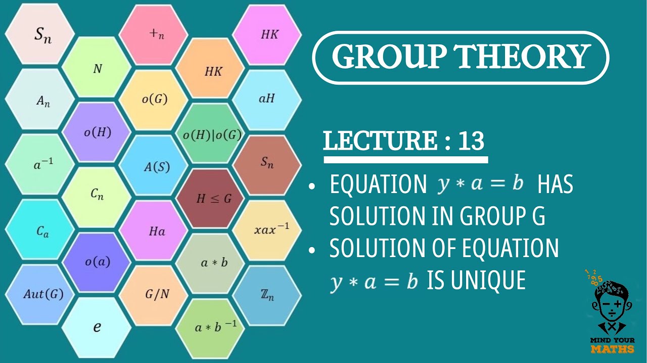 LECCTURE 13 | PROOF OF EQUATION y * a = b IN GROUP G HAS UNIQUE ...