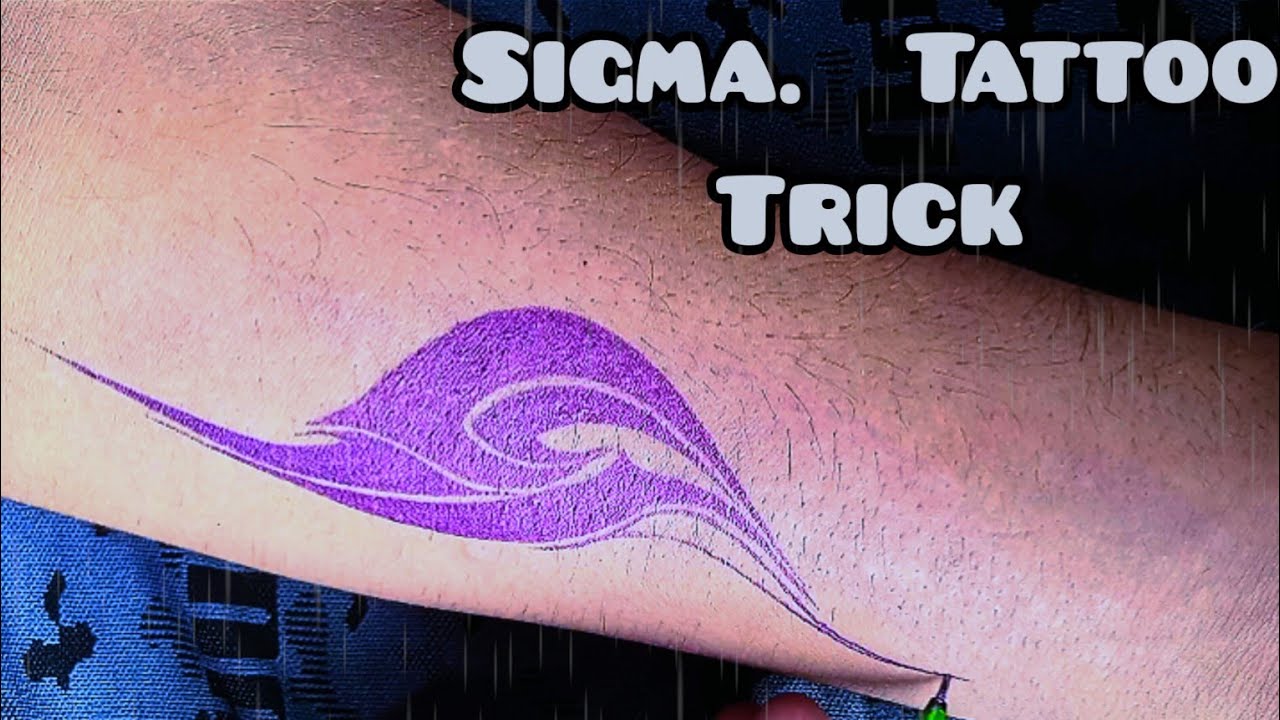 SIGMA TATTOO DESIGNS |TRICK |BLACKART - YouTube