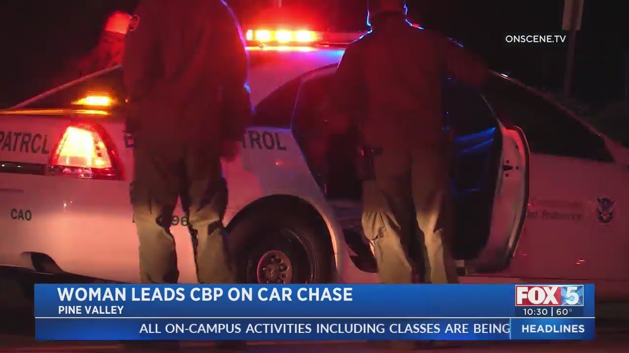 Woman Leads Border Patrol On High-Speed Chase - YouTube