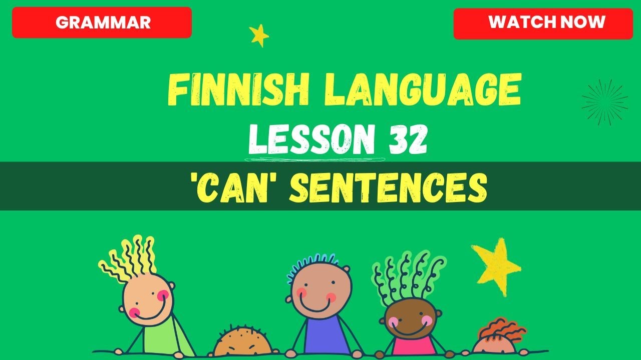 'Can' sentences in Finnish Language | Finnish language lesson for ...
