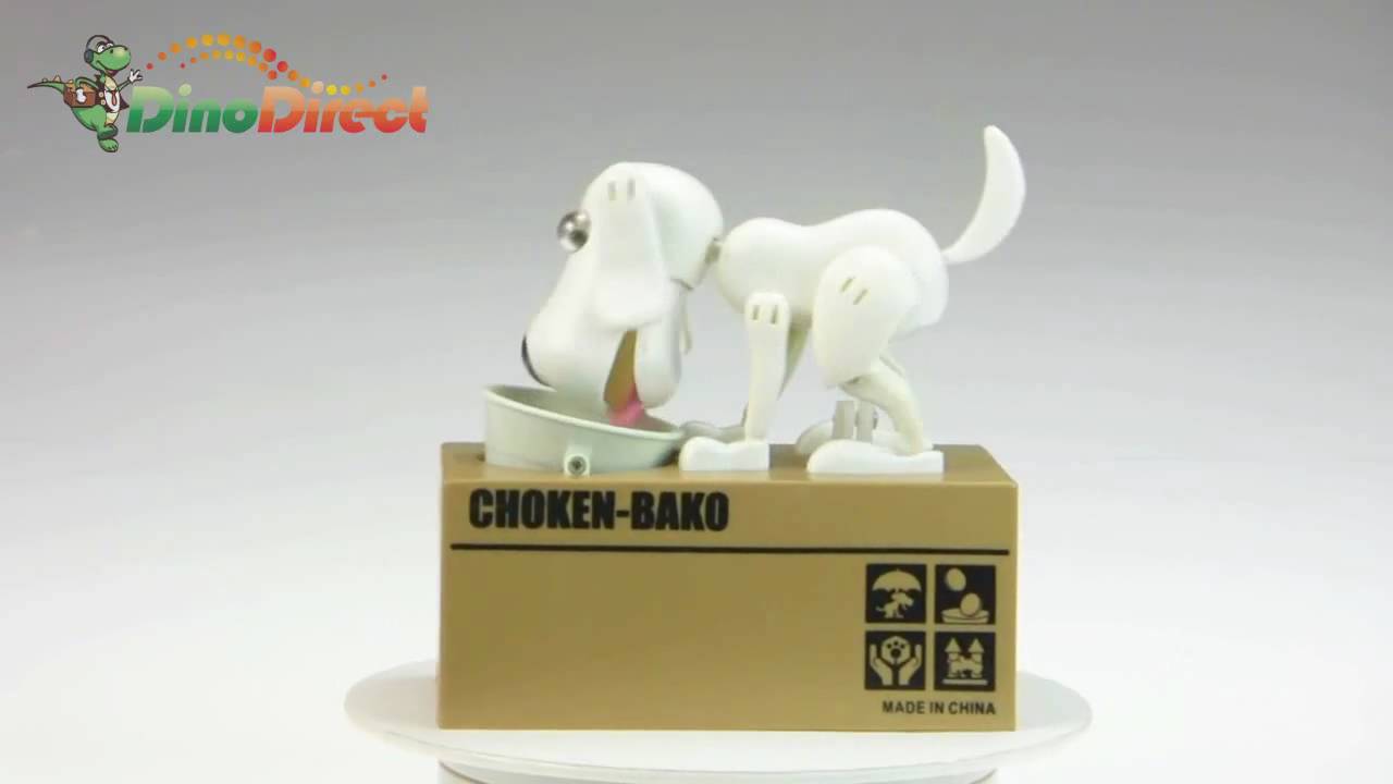 CHOKEN-BAKO Funny Robotic Dog Bank - dinodirect - YouTube