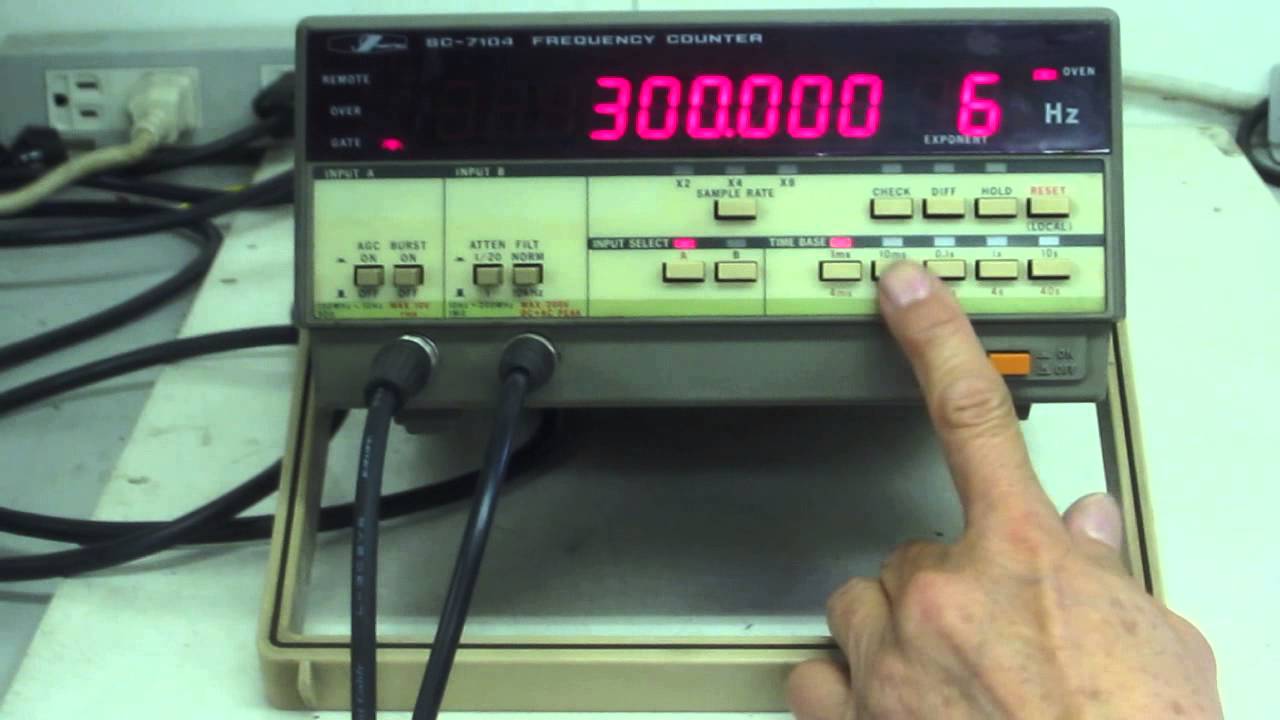 IWATSU ELECTRIC SC-7104 Frequency Counter 動作確認 - YouTube