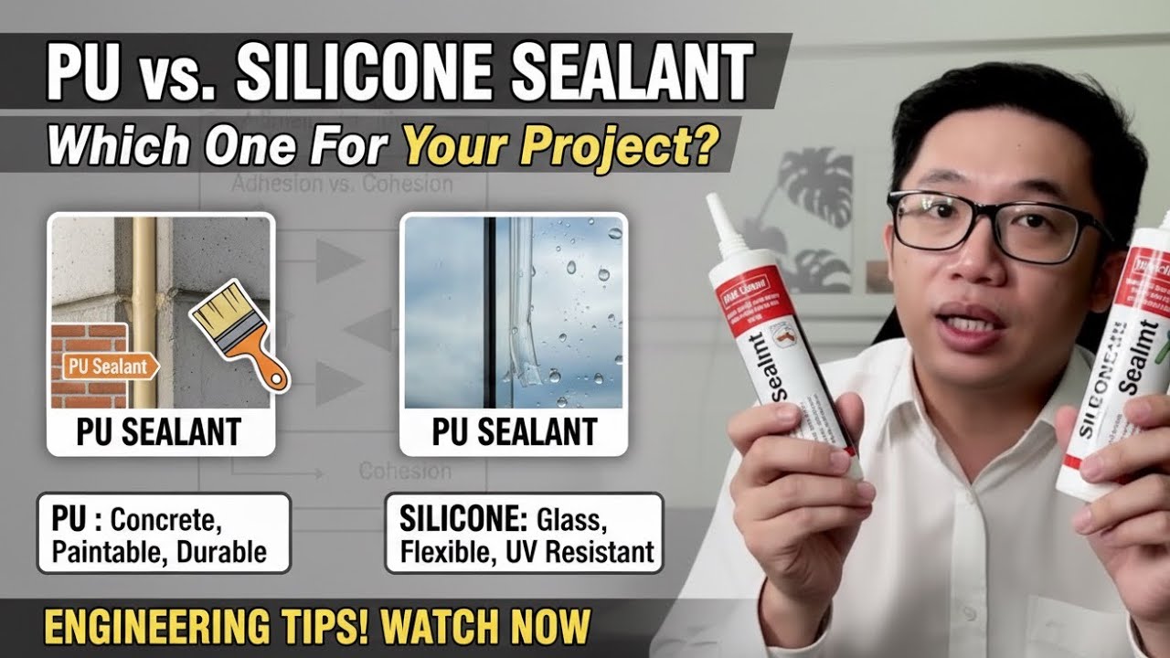 PU vs Silicone ต่างกันอย่างไร? เลือกใช้วัสดุยาแนว (Sealant) ให้ถูกกับ ...