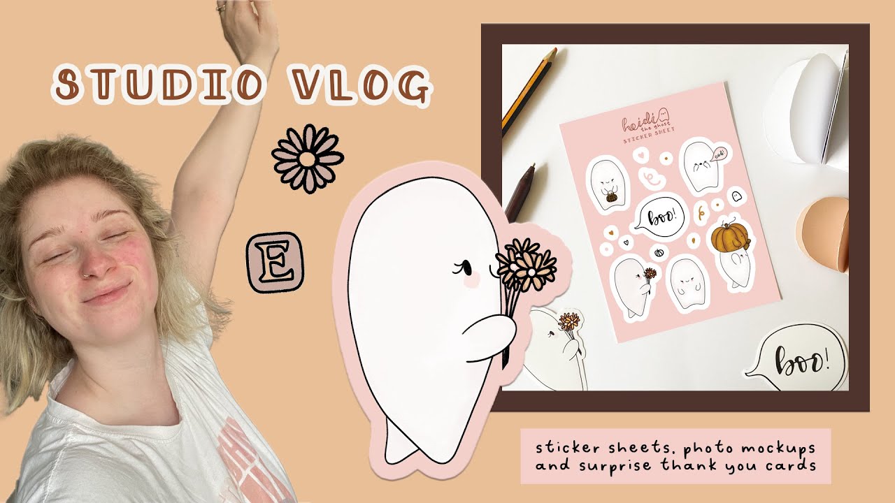 Studio Vlog - Making New Sticker Sheet Designs, More Photo Mockups and ...