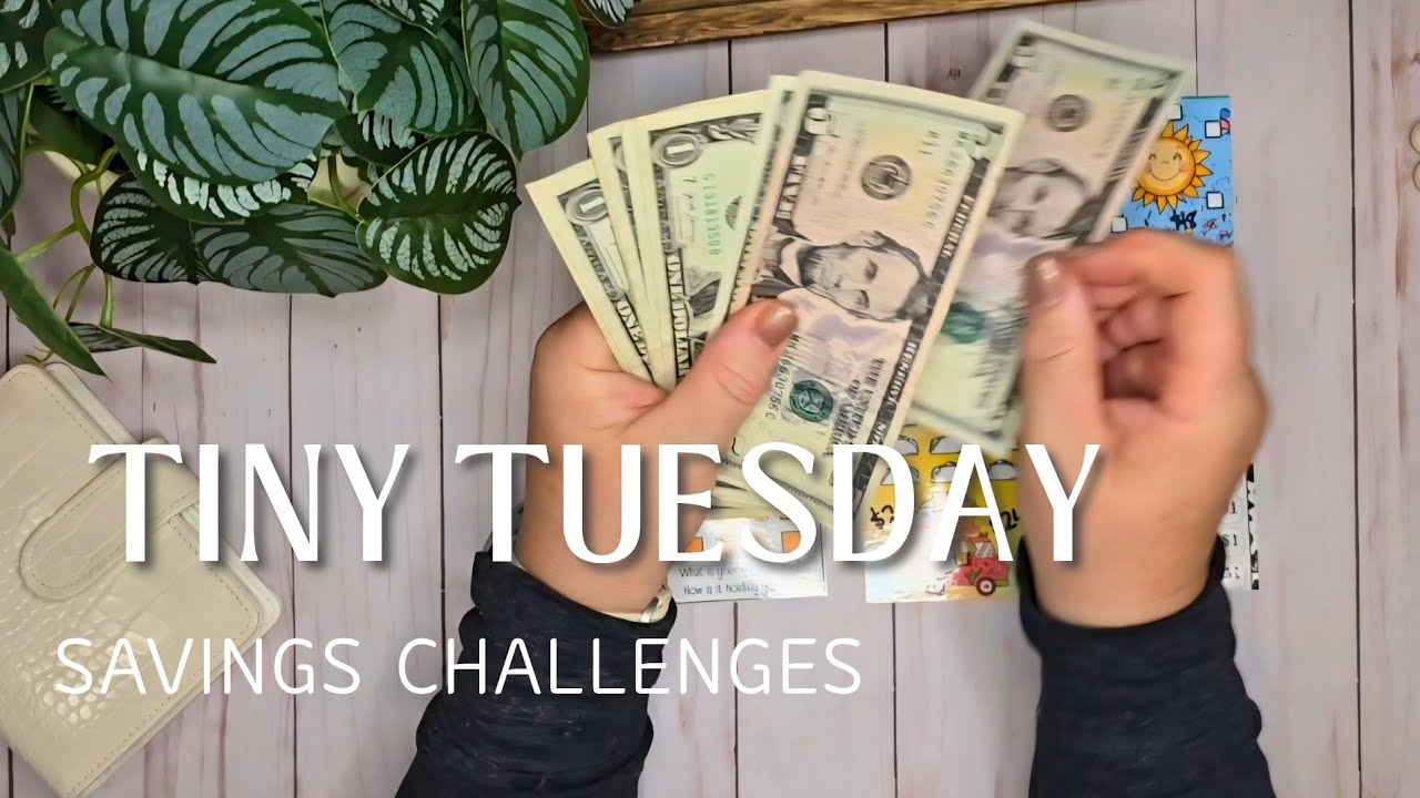 Tiny Tuesday | Cash Stuffing |Savings Challenges | Roll and Save ...