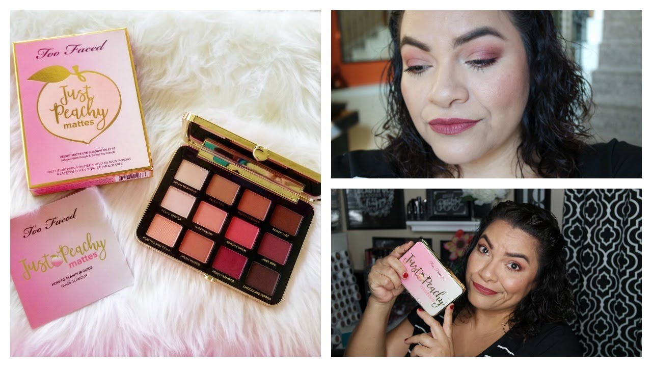 TOO FACED JUST PEACHY MATTES REVIEW - YouTube