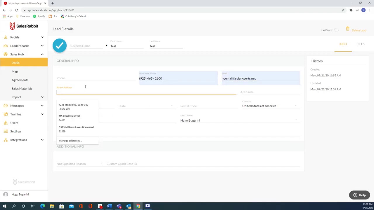 How to submit a lead into Sales Rabbit - YouTube