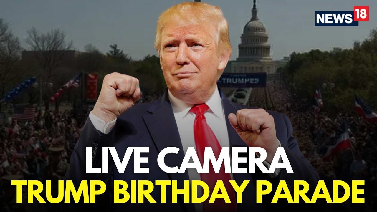 Trump Parade LIVE | Trump's Birthday Military Parade Celebration ...