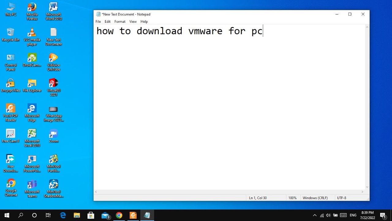 How to download vmware for pc,laptop windows 10 - YouTube