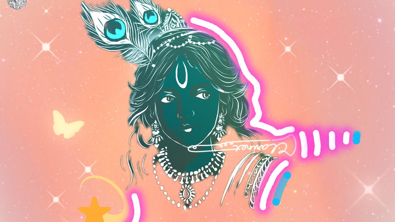 Drawing in mobile digital krishna ji Easy process - YouTube