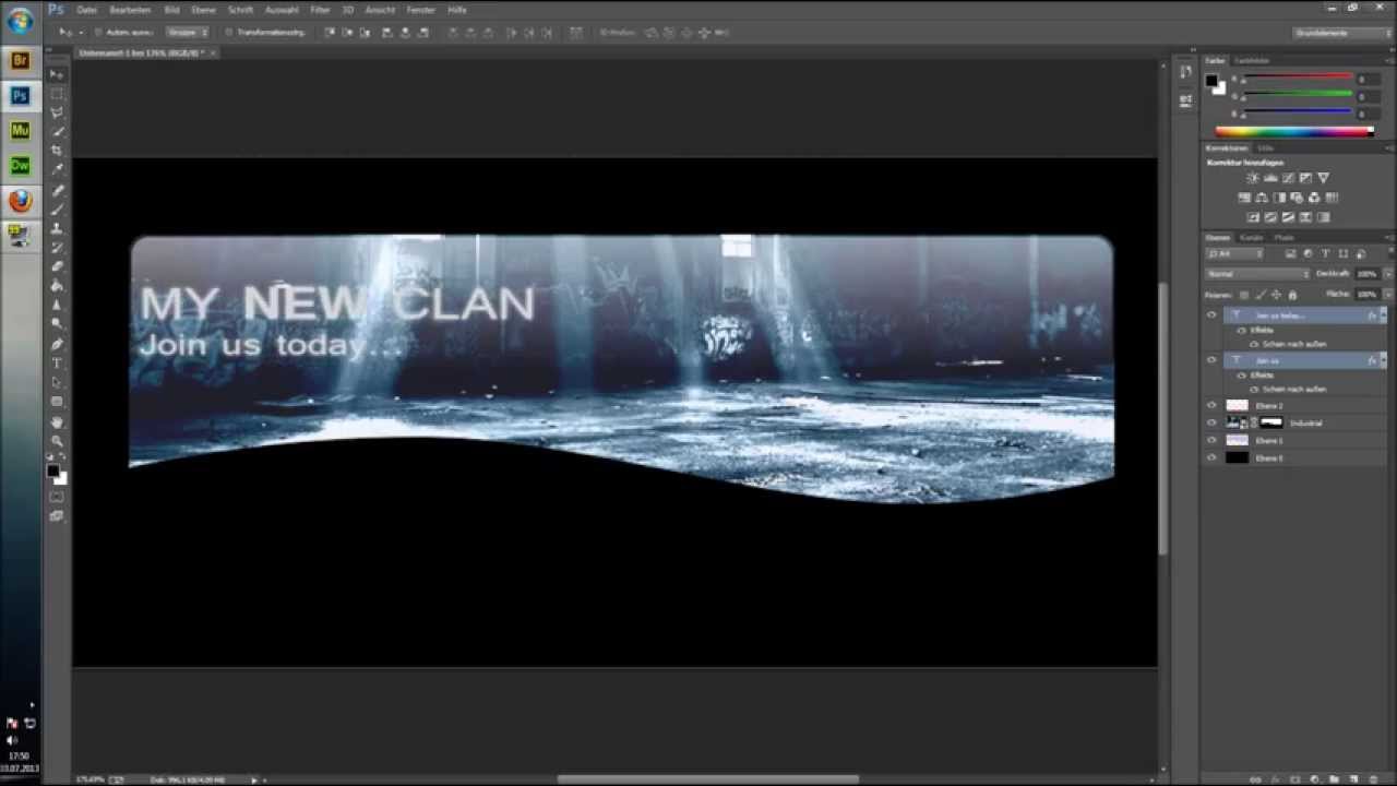 Easy Header - Photoshop CC - Speed"Art" - YouTube