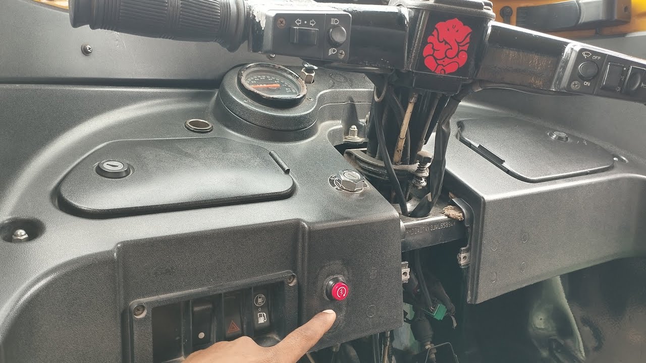 Self Stater Buton Fitting Bajaj Auto Riksha 4stock - YouTube