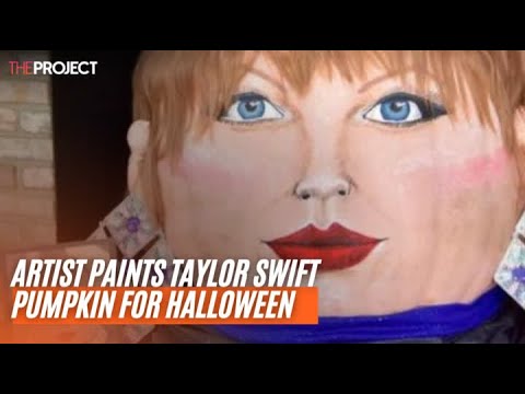 Artist Paints Taylor Swift Pumpkin For Halloween - YouTube