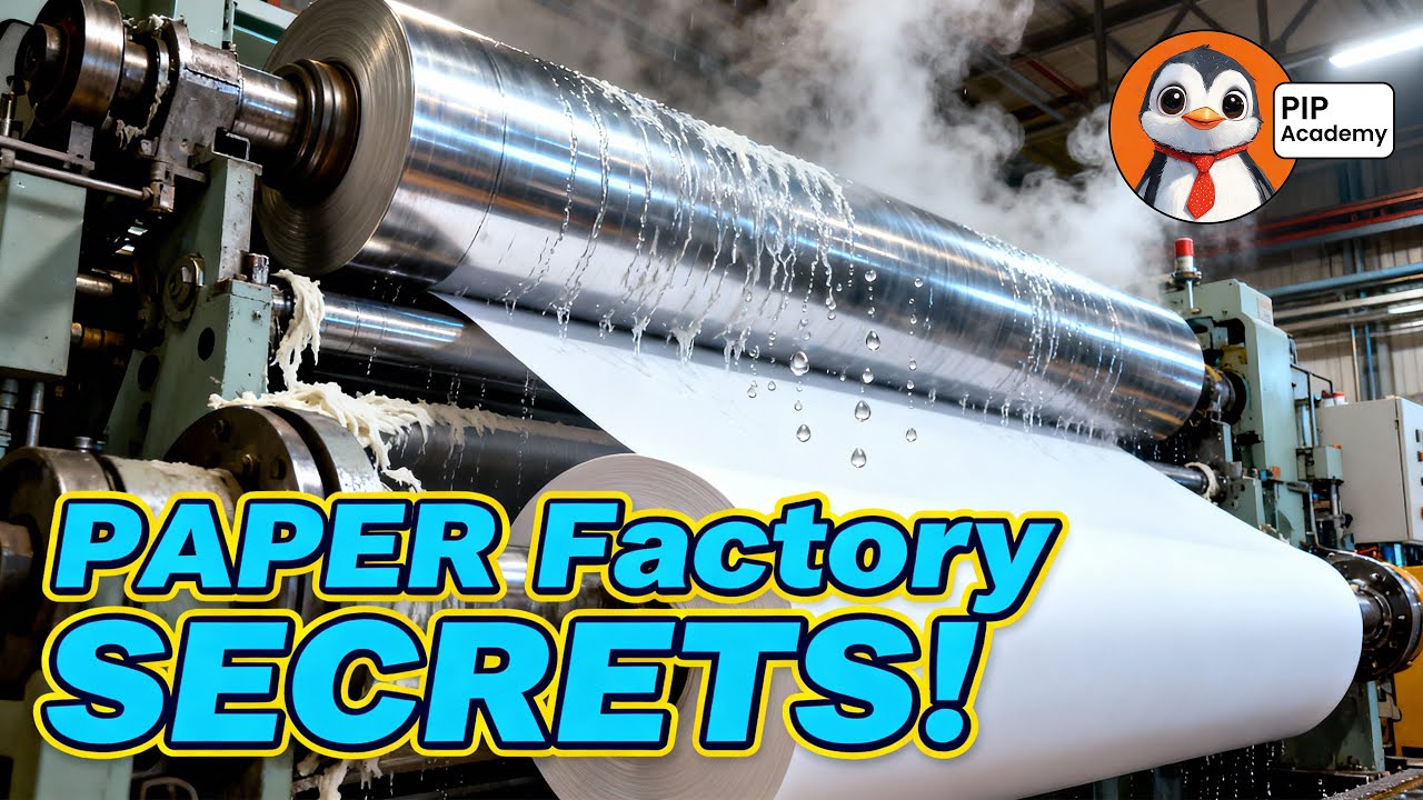How Paper is Made | Paper Manufacturing Process Explained - YouTube