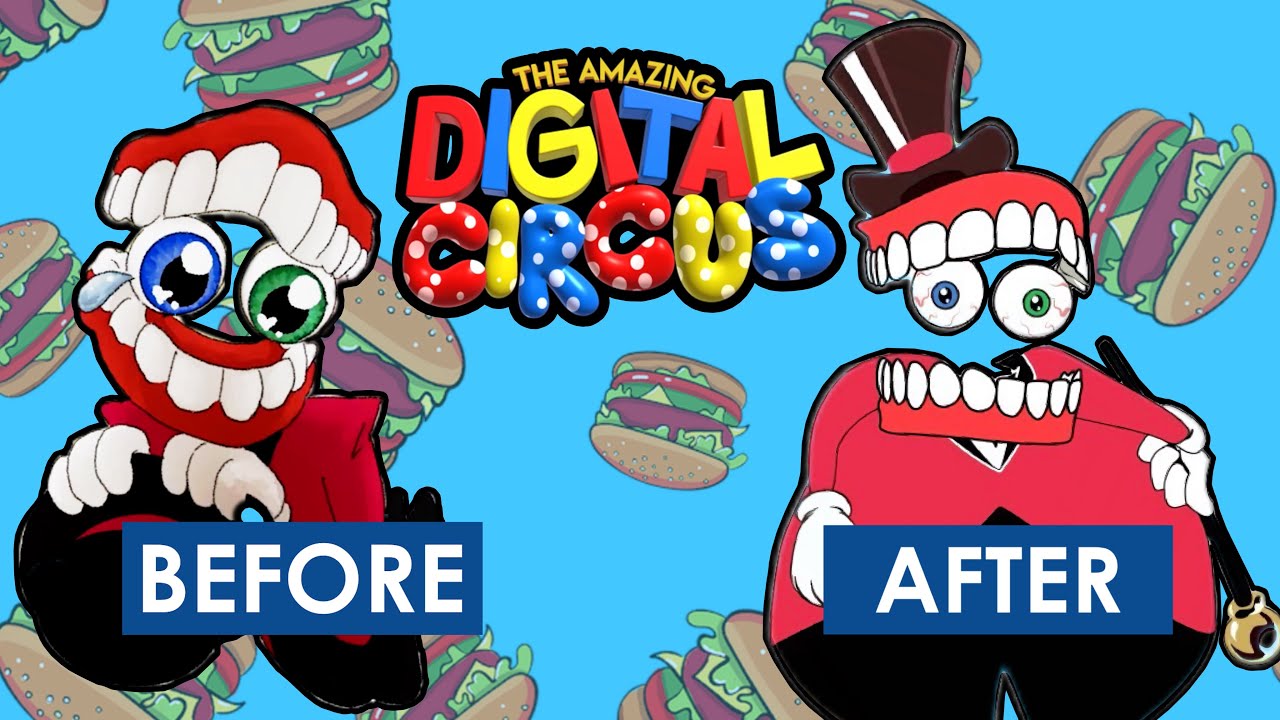 Funny Animation with Digital Circus! CAINE ate Fast Food and Got Fat 😱 ...