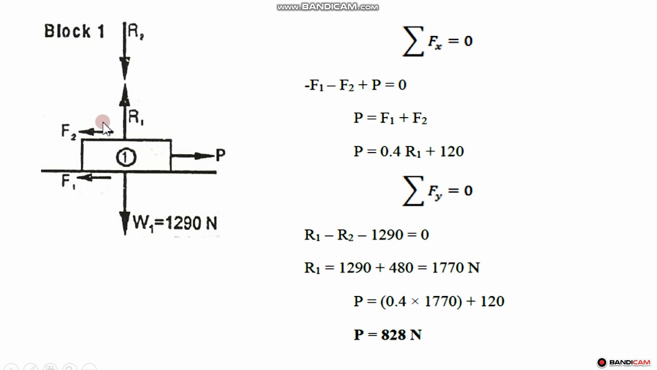 UNIT V - Problem solved in simple contact friction - YouTube