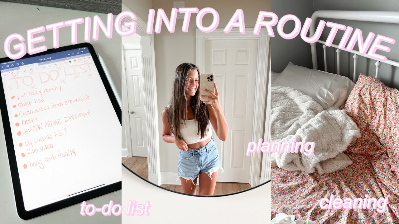 GETTING BACK INTO A ROUTINE *to-do list, planning, rest, & LOTS of ...