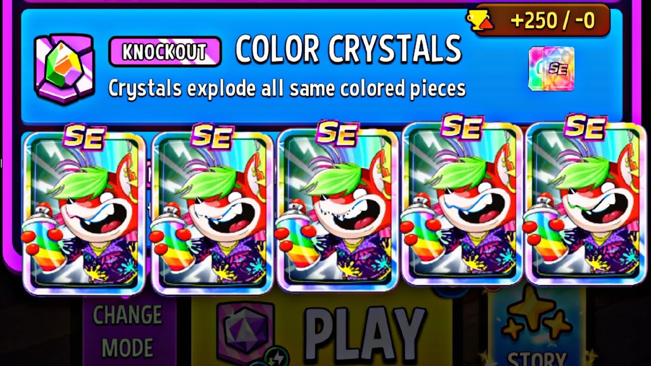 5X knockout color crystals daily mode match masters today gameplay ...