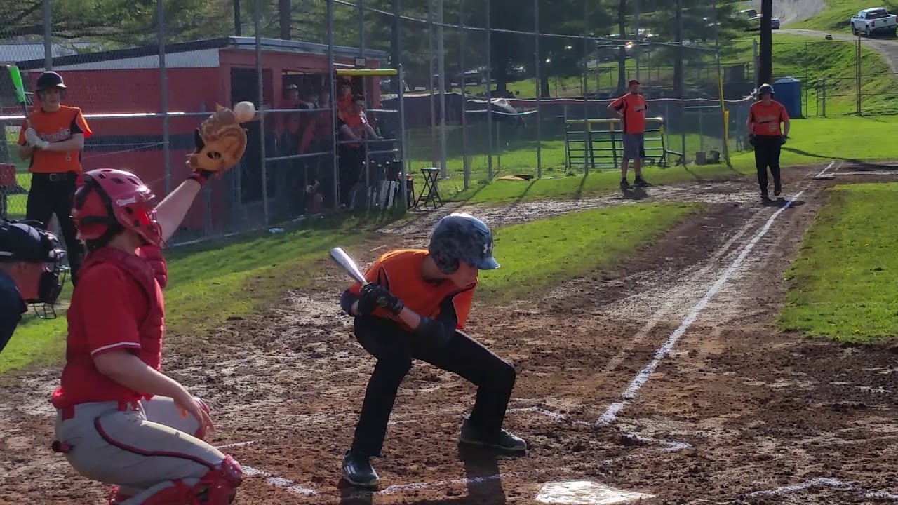 Evan batting Honaker Tigers JV - YouTube