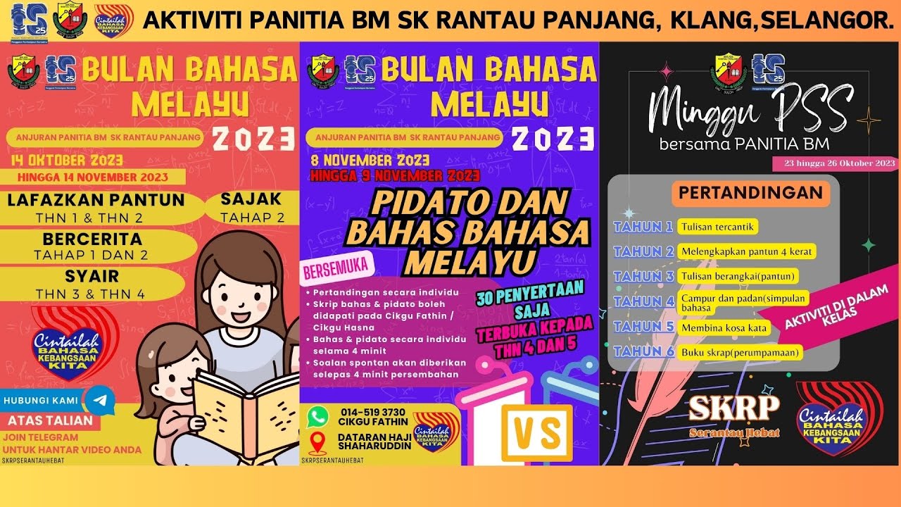 Bulan Bahasa Melayu dan Minggu PSS BM 2023 | SK Rantau Panjang, Klang ...