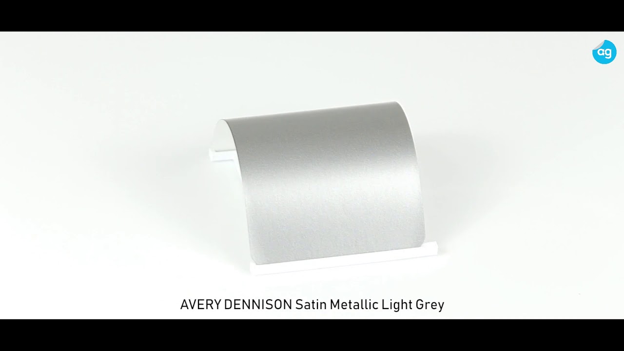 Avery Dennison SWF Satin Metallic Light Grey BJ0890001 - YouTube