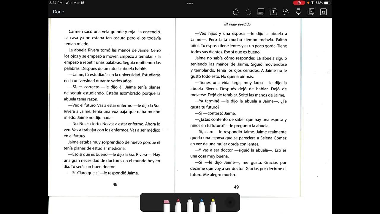 El Viaje Perdido reading of CH 7 - YouTube