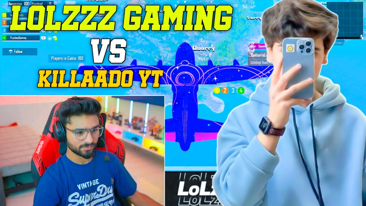 4 Time Fight In Bgmi Custom LoLzZz Gaming vs Killaado Gaming i Rush AJ ...