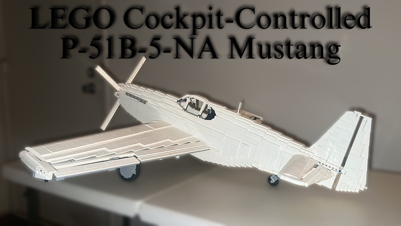 LEGO Cockpit-Controlled P-51B-5-NA Mustang - YouTube