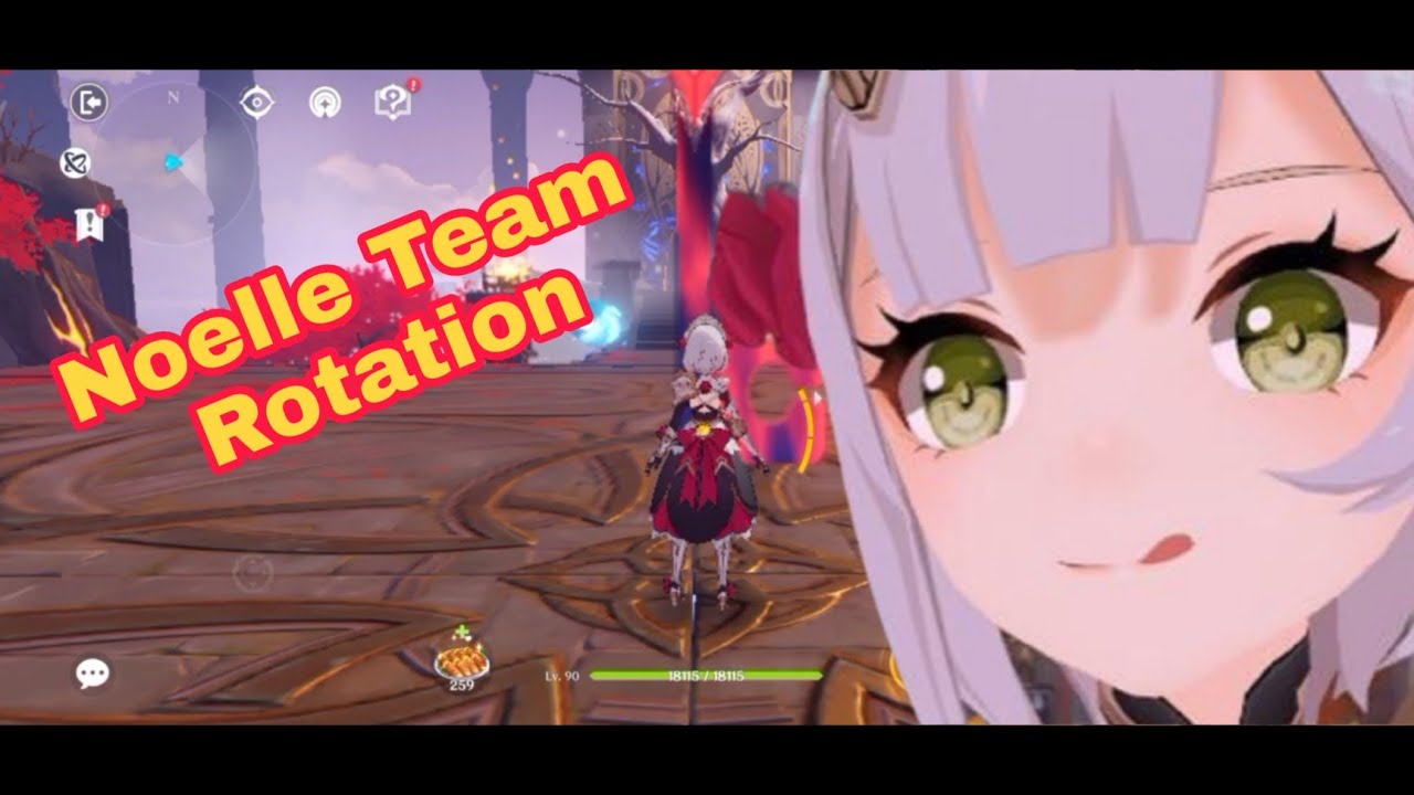 Noelle team rotation (genshin impact) - YouTube