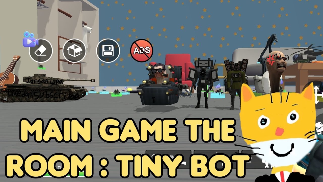 aku bermain game the room : tiny bot - YouTube
