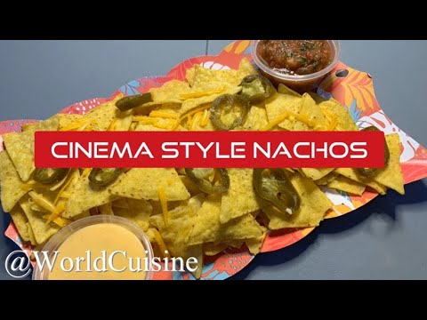 Cinema Style Nachos | Salsa and Nacho Cheese Dip | Quick 3 Minute ...