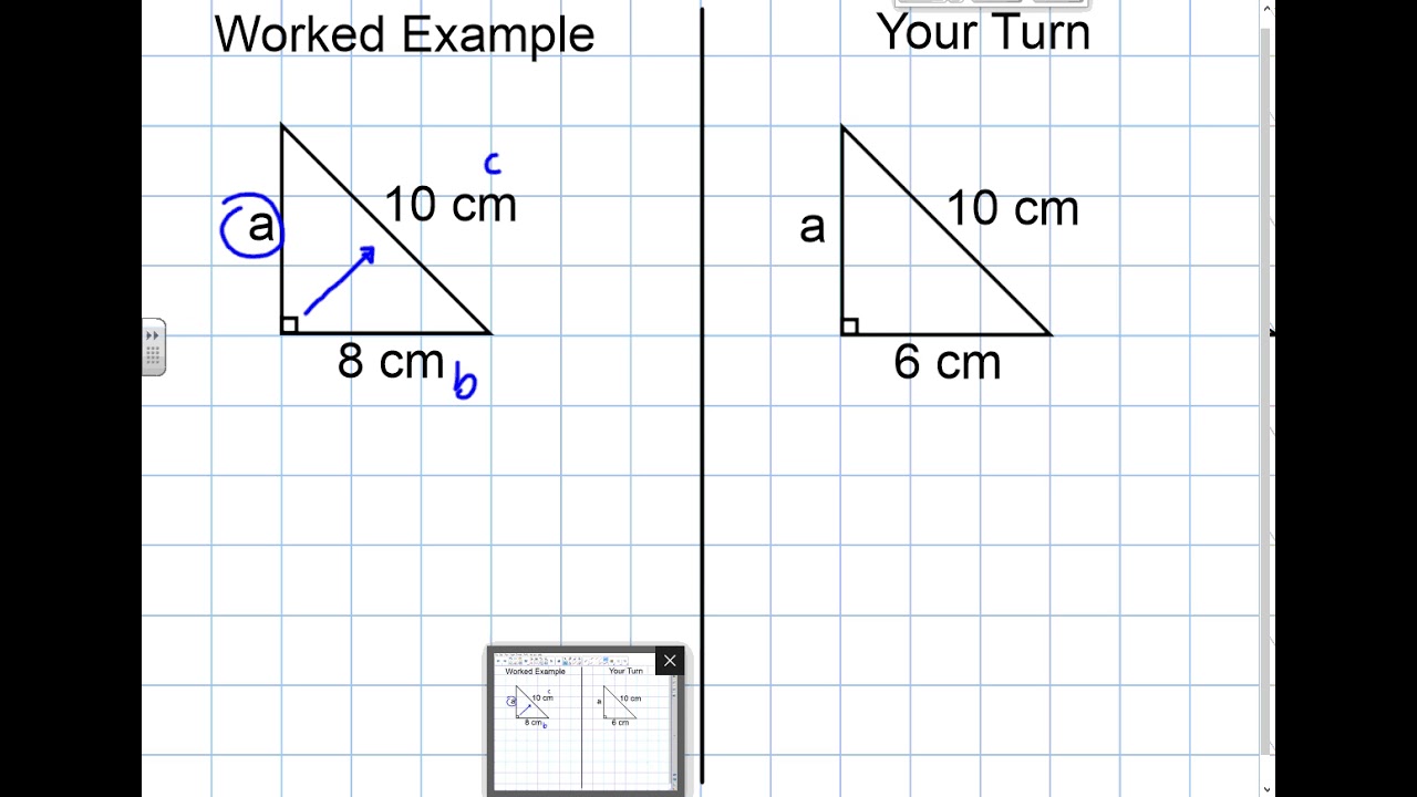 Pythagoras short side 1 - YouTube