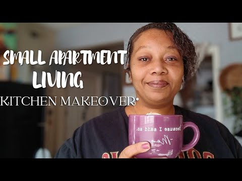SMALL APARTMENT LIVING/KITCHEN MAKEOVER/UNBOX,STYLE, AND/DECORATE WITH ...