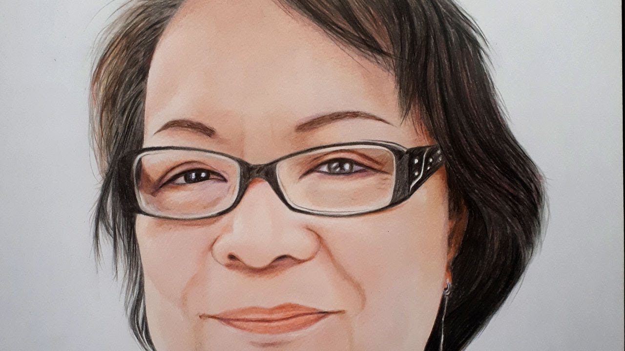 TESSIE ABUAN Speed Drawing - By Haw Haw Arts - YouTube