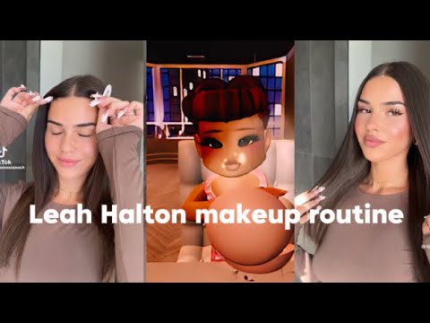 Leah Halton make up routine. #makeup #roblox #royalehigh #grwm #games # ...
