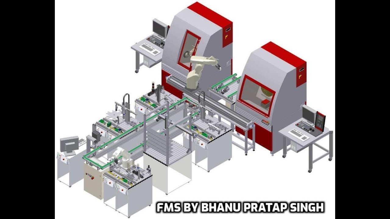 FLEXIBLE MANUFACTURING SYSTEM PART-3 (CAD MANUFACTURING) - YouTube